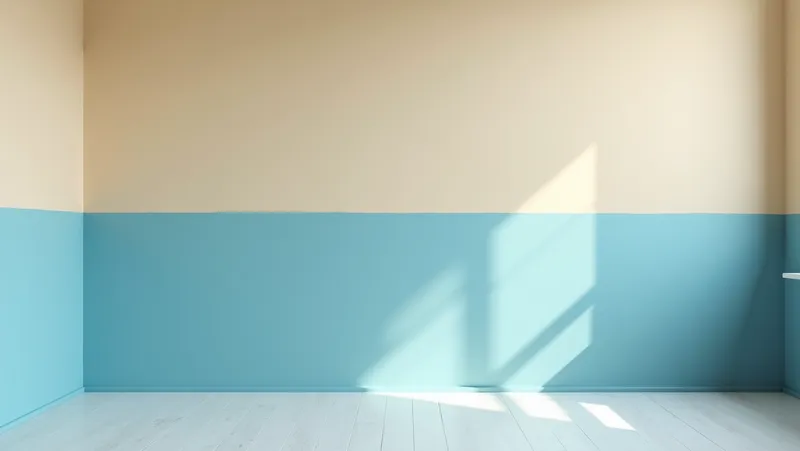 ¿Cómo pintar una habitación de dos colores? Descubre técnicas sencillas